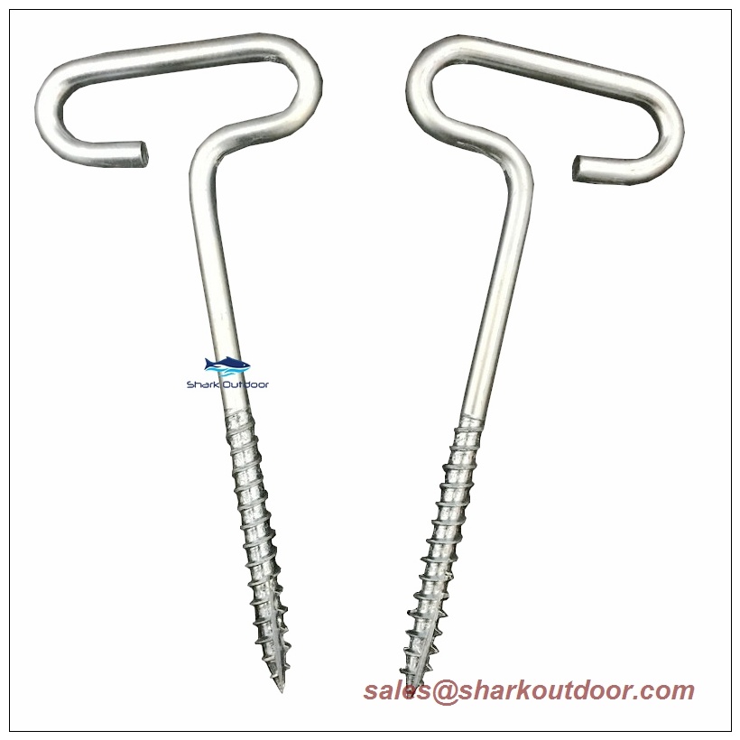 Steel Screw Ice Peg 20cm
