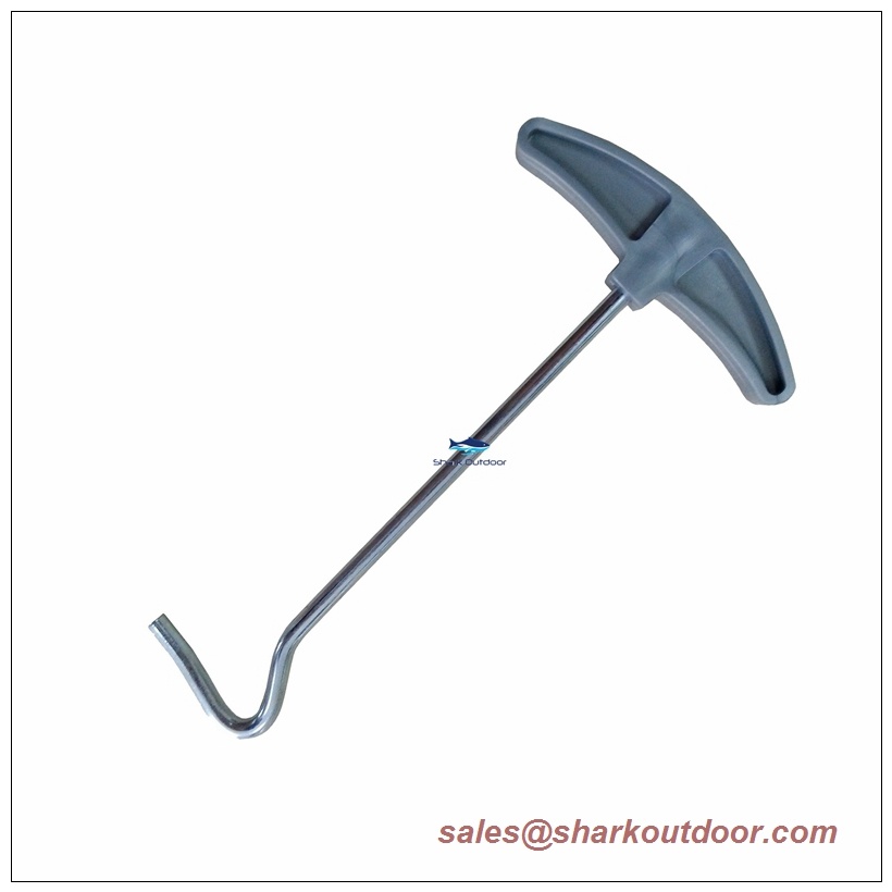 Tent Peg Puller with Grey Handle 14cm